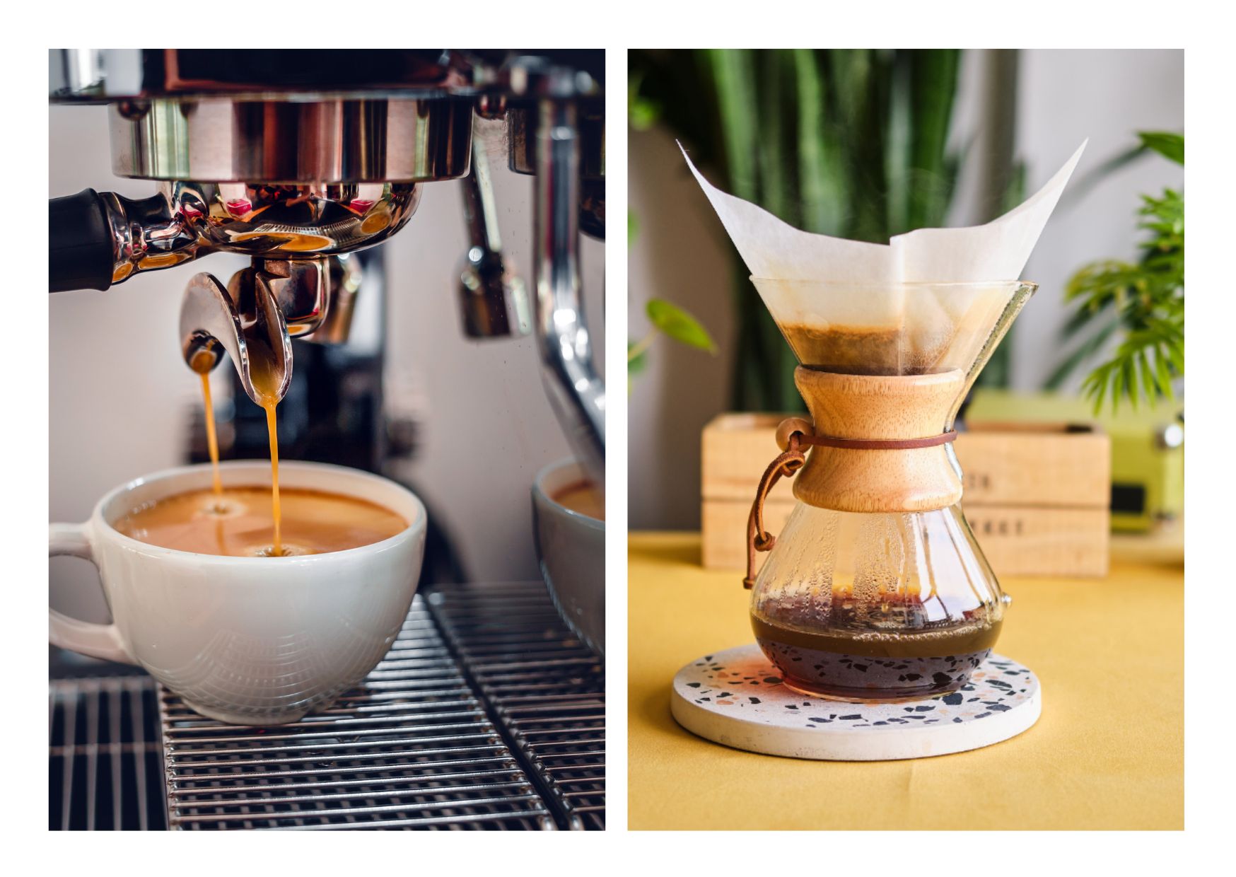 Diferencias entre espresso y café filtrado